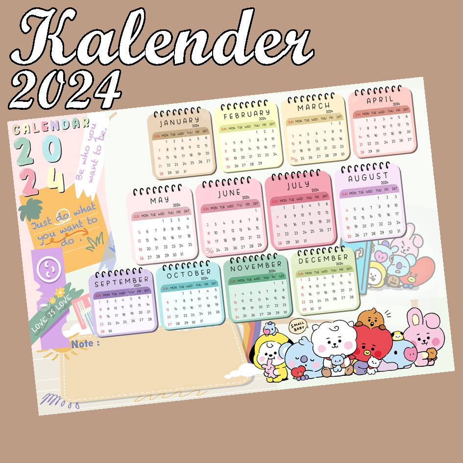 Kpop aesthetic CALENDAR 2024 CUSTOM KPop CALENDAR | Shopee Malaysia