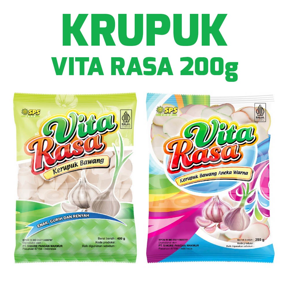 Vita flavored crackers 200g / vita flavored shrimp crackers 200g / vita flavored onion crackers ...