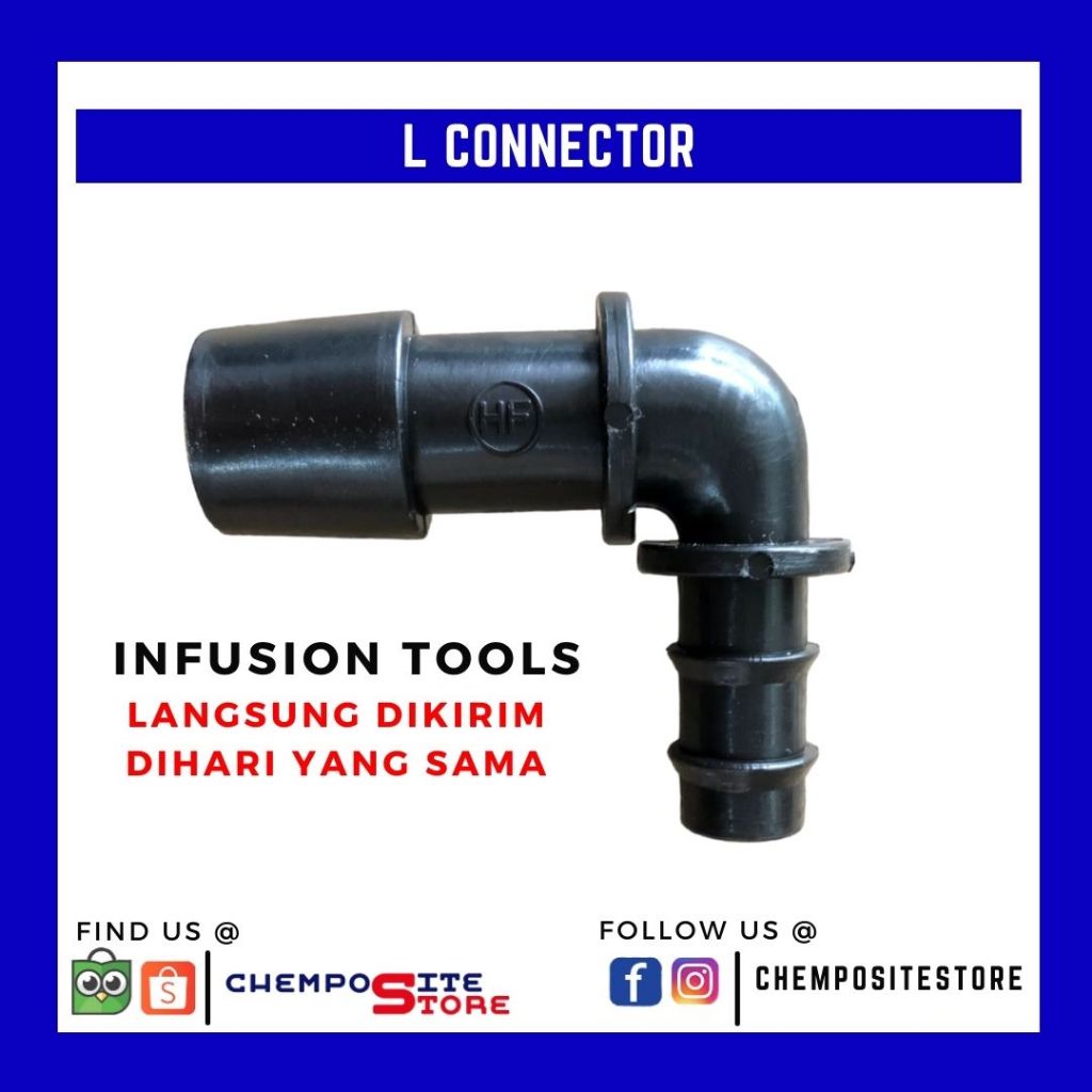 L connector for vacuum infusion process 10 PCS | Shopee Malaysia
