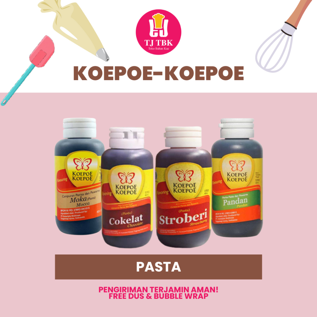 Koepoe-koepoe Pasta 60ml (Available In Chocolate, Pandan, Mocha And ...