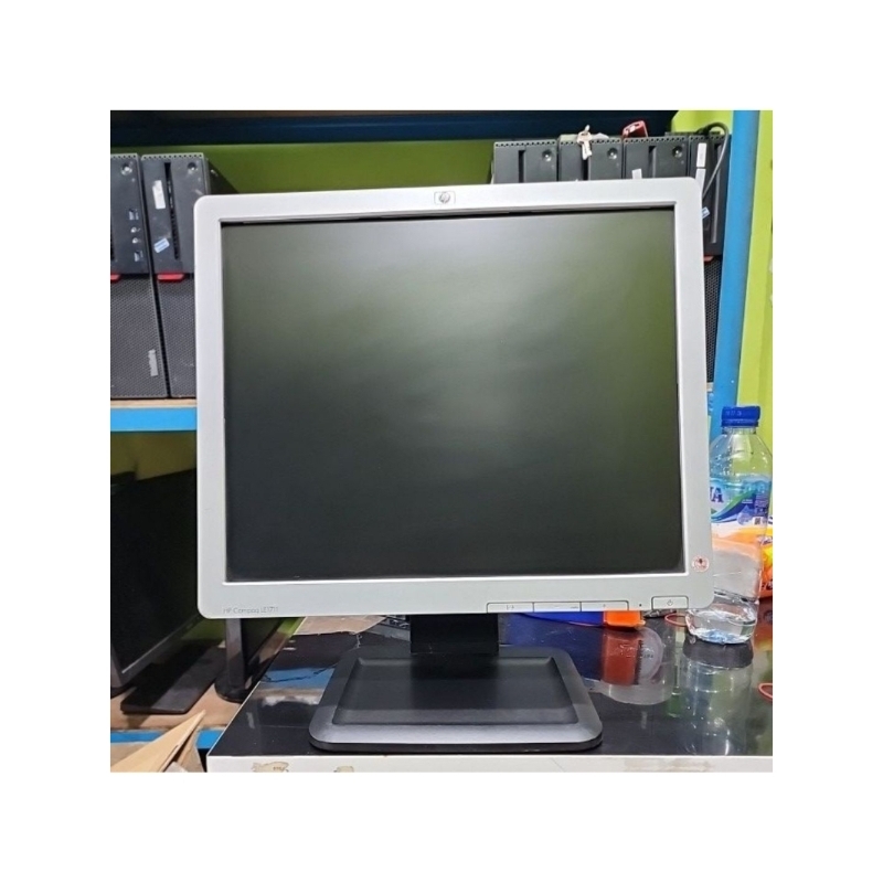 Lcd MONITOR HP 17inch SQUARE Box Smooth NORMAL Complete With Cable ...