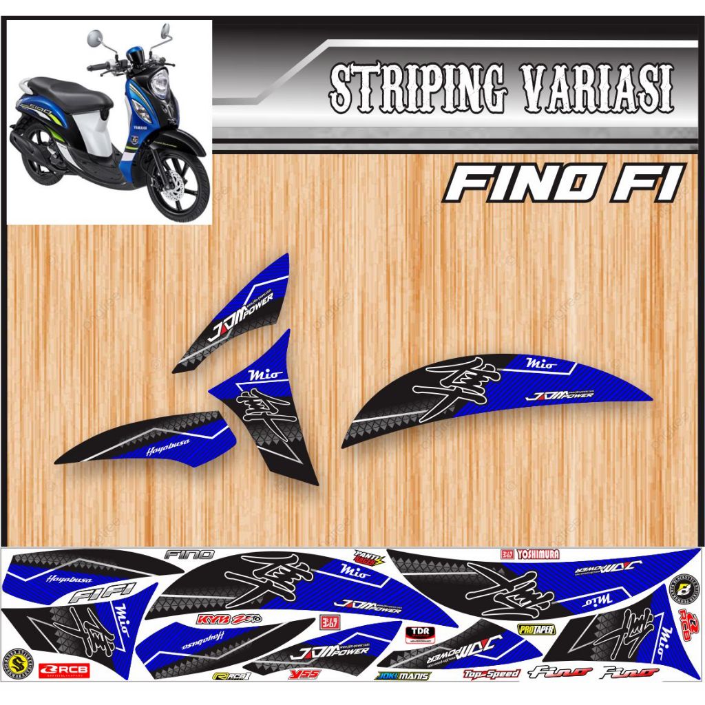 Striping Motorcycle FINO FI Sticker Variation MIO FINO NEW FI SIMPLE ...