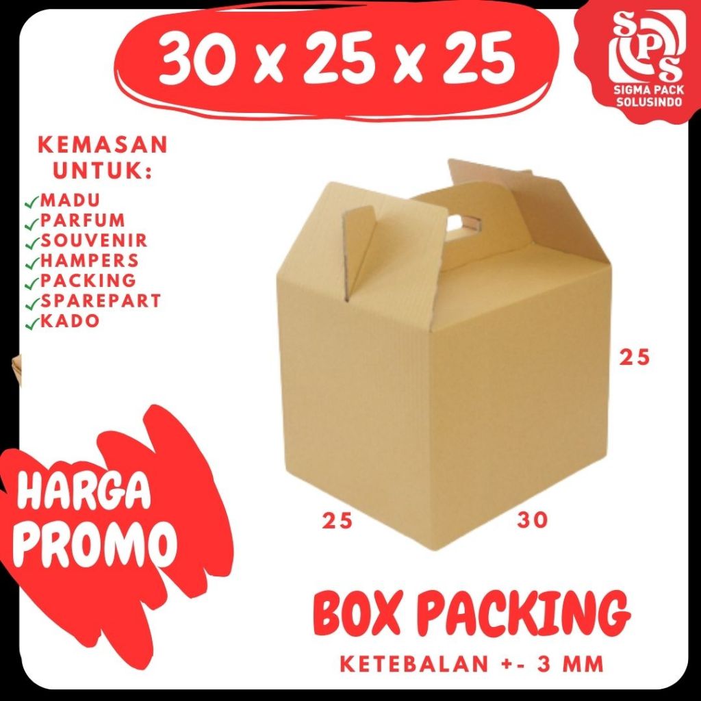 Cardboard Carrying 30x25x24 Box Parcel Packing/ Box Parcel/Box Lebaran ...
