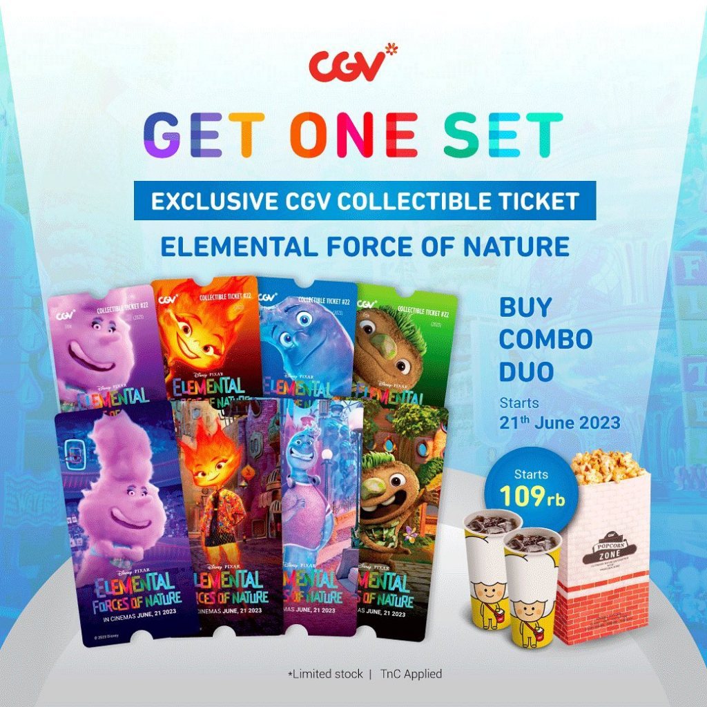 Collectible Ticket Elemental Card Official CGV | Shopee Malaysia