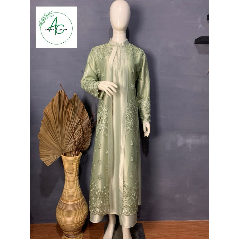 (REALPICK According to product photo) Gamis DRESS SELENA - satin ...