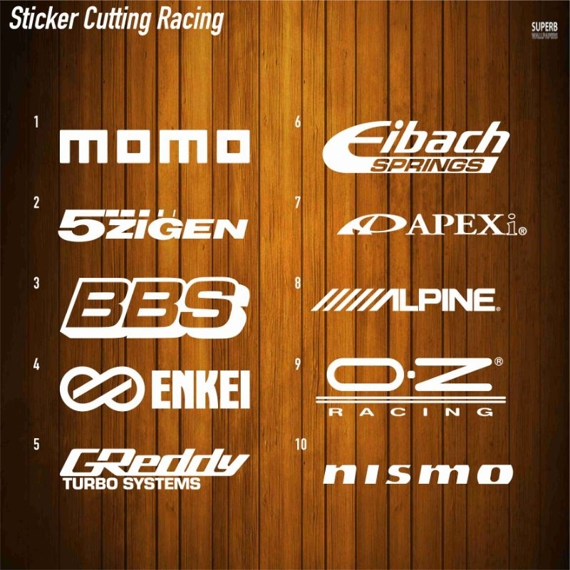 Cutting sticker logo racing | Shopee Malaysia