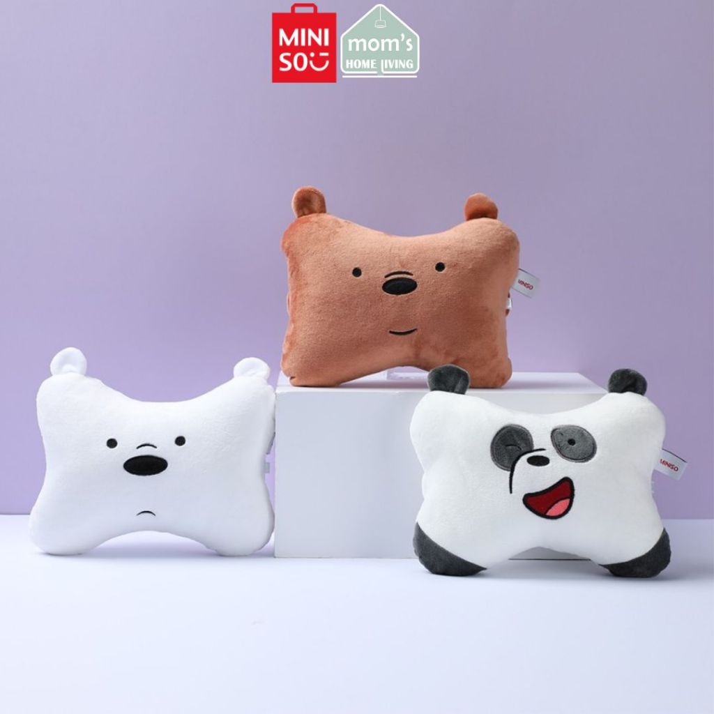 Miniso Official We Bare Bears Fruit Pillow Car Neck Pillow Bone-Pillow ...