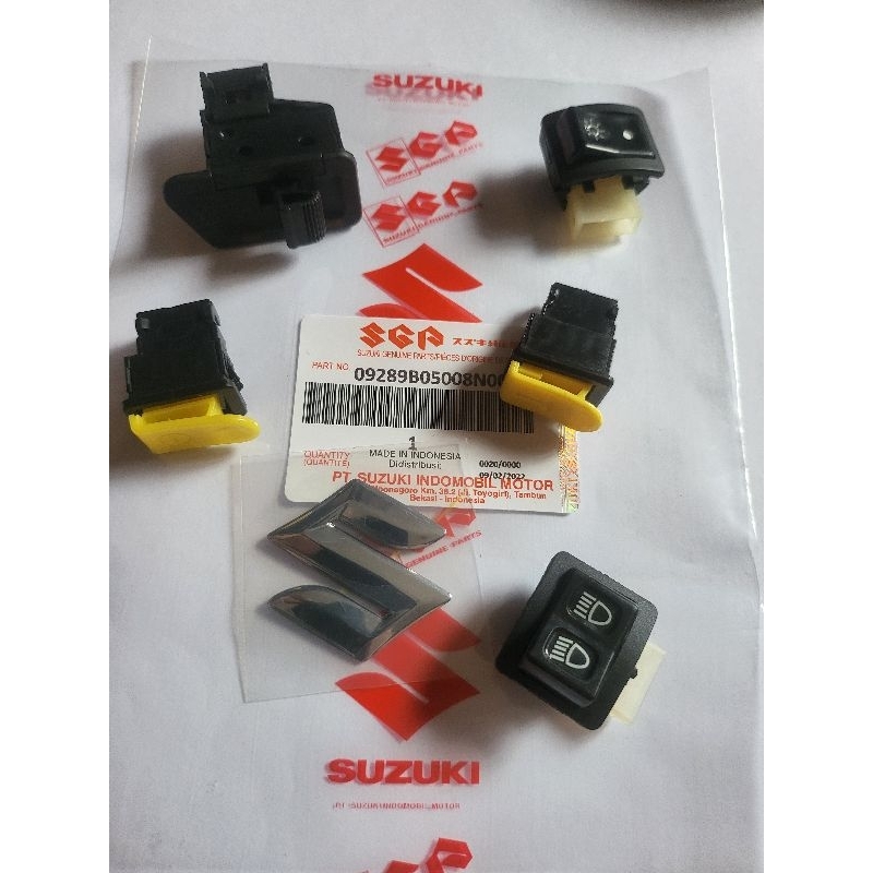TOMBOL Switch Button Set Dimmer Light Turn Signal On Off Horn Starter ...