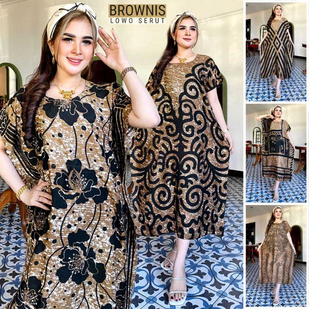 Daster LOWO JUMBO BROWNIES SOGAN COKLAT LD 120 BUMIL BAT VIRAL ADEM TO ...
