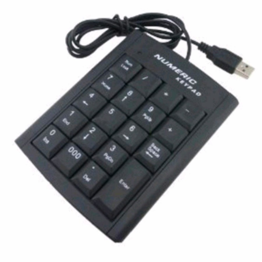 Keypad numeric mini VN wired usb 19 keys membrane - numeric keyboard ...