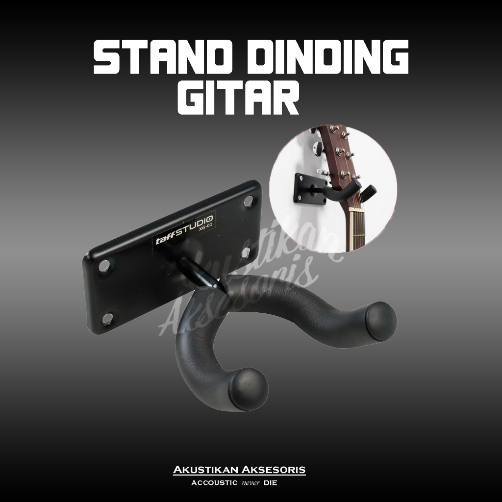GANTUNGAN Taffstudio Guitar Wall Hanger Bracket Guitar Wall Mount ...