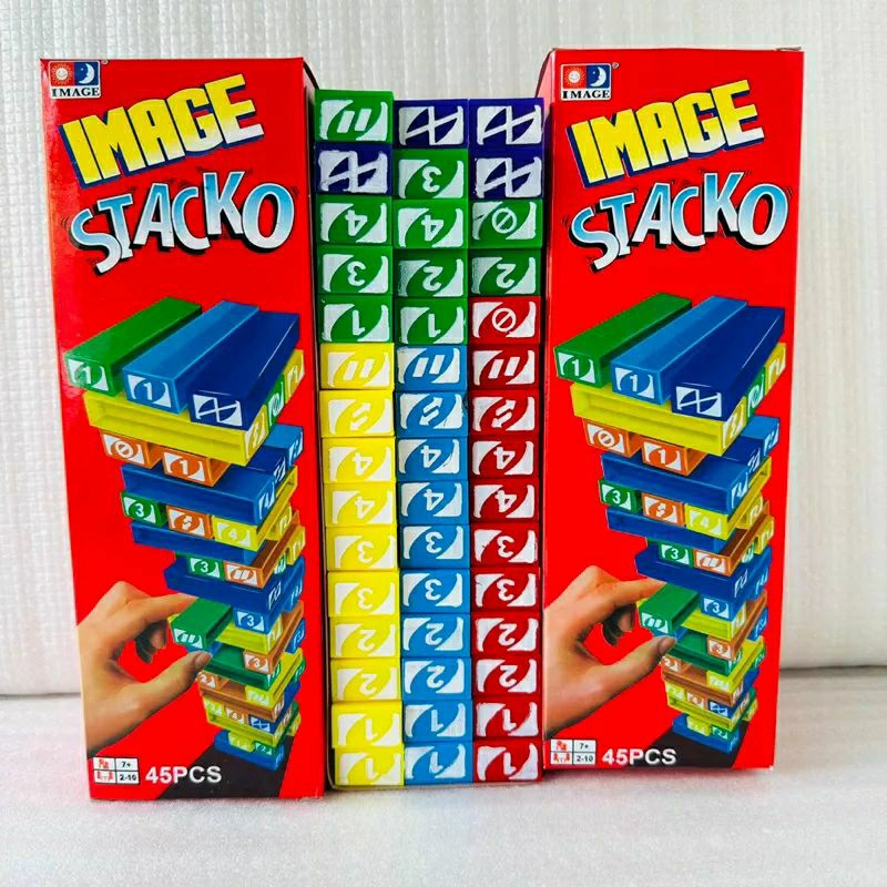 Fun toys for children and adults IMAGE STACKO TOWER building blocks ...