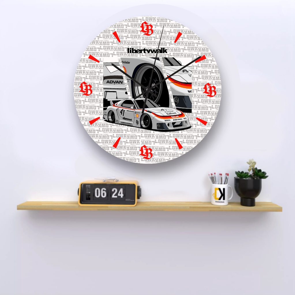 Wall Clock JDM MAZDA RX-7 RX7 LBWK LIBERTY WALK Automotive Clock ...