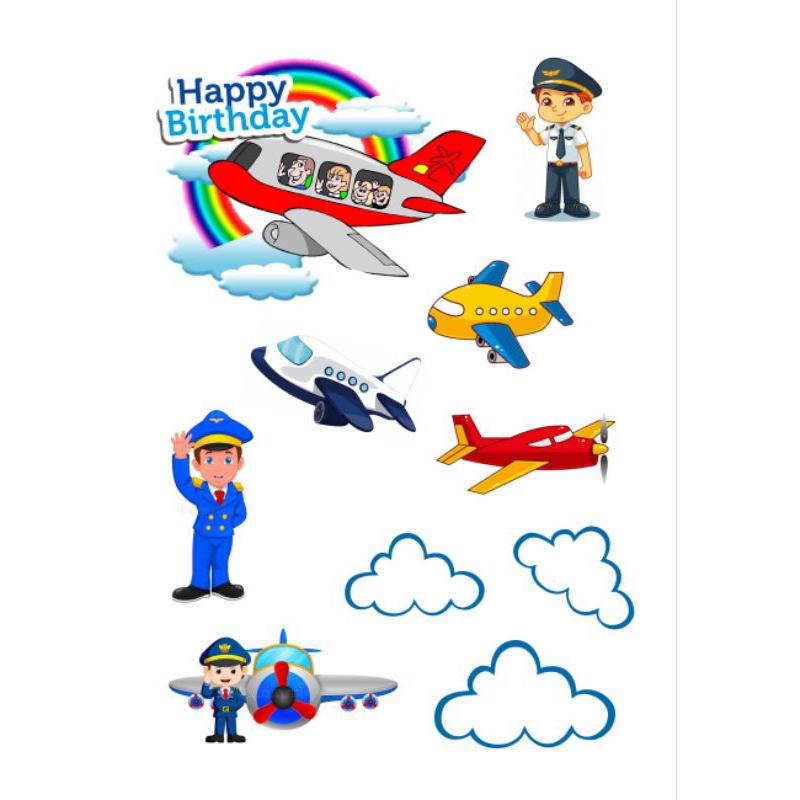 Custom PILOT Profession Theme Cake Topper/PILOT BIRTHDAY Topper ...