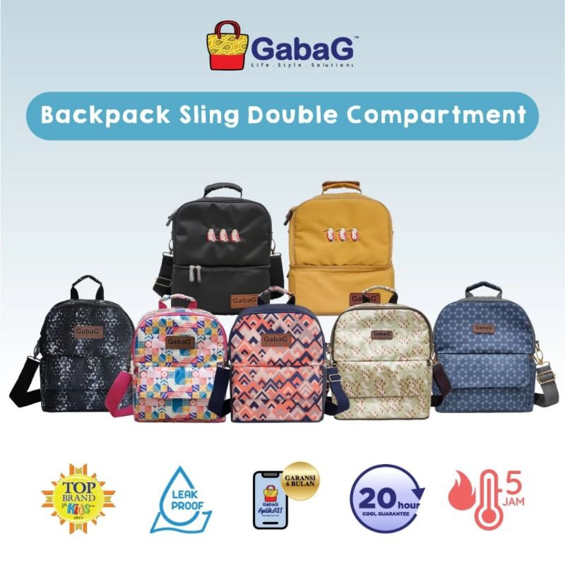 Gabag Cooler Bag Sling Single Double, coolerbag Breast Milk Bag Onyx ...