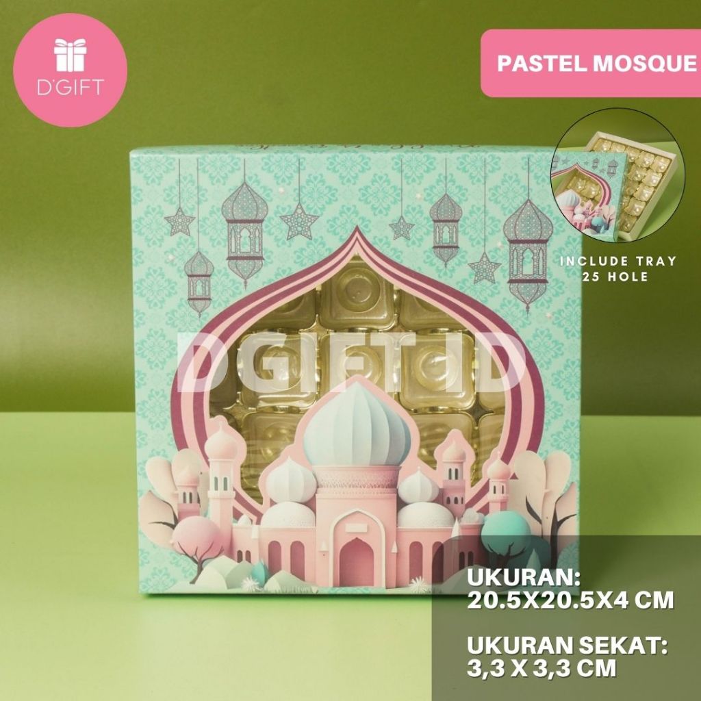 (10pcs) Eid Al-Fitr Divider Nastar Box Eid Nastar Box Eid Cake Box 25 ...