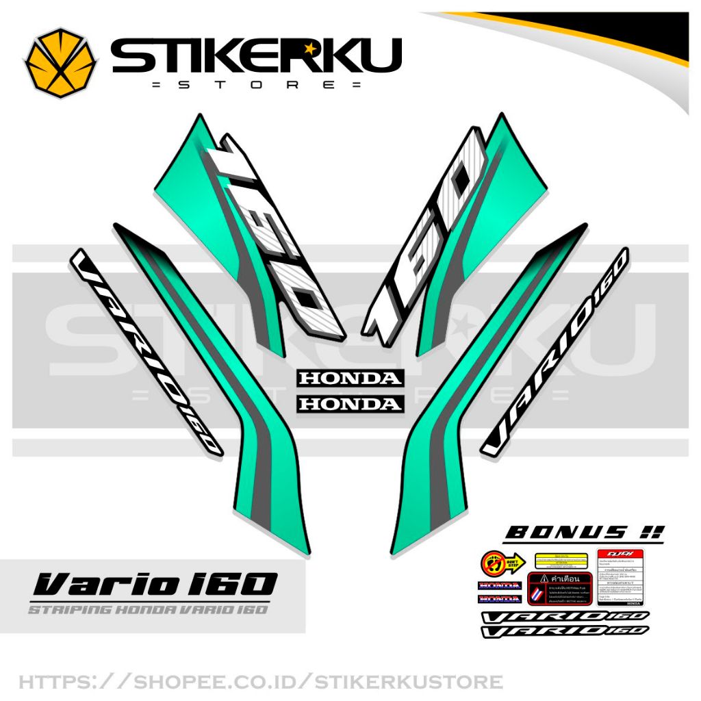 Vario 160 STRIPING / MOTIF 24 / VARIO 160 STICKER / VARIO 160 SETIKER ...