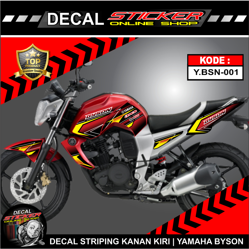 Yamaha byson Motorcycle striping decal/sticker yamaha byson Cool racing ...