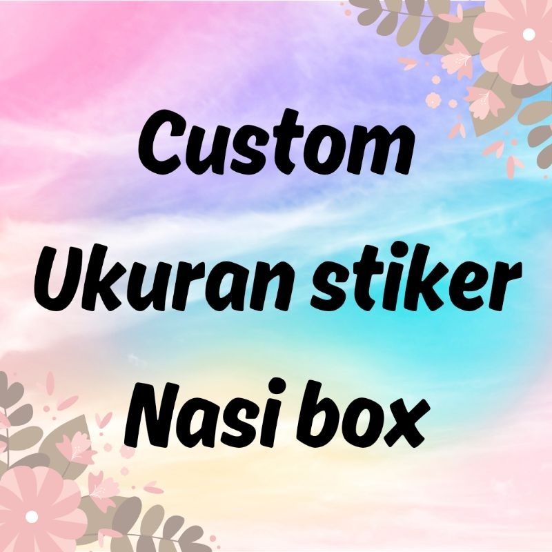 Custom size rice box stickers/rice cardboard stickers | Shopee Malaysia