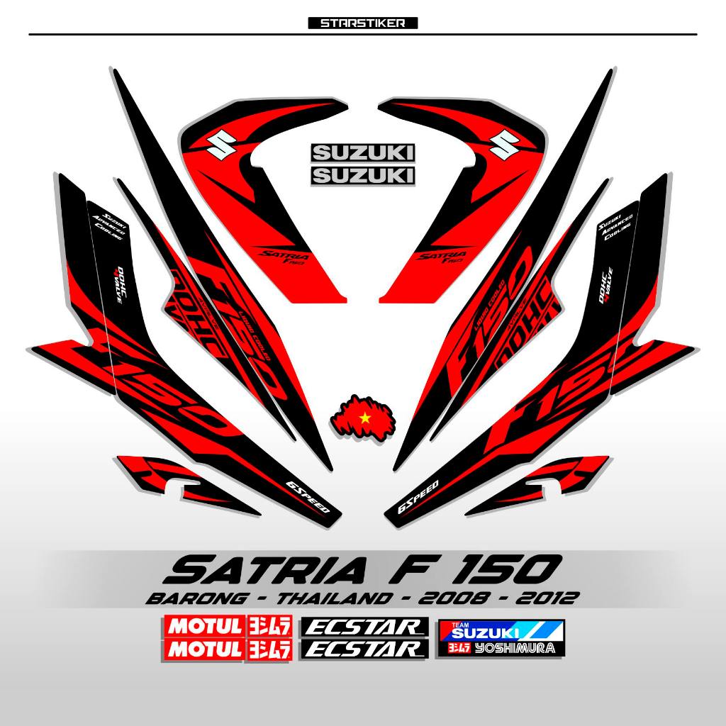 Striping Satria F150 Motif 8/2008/2012/Lis/Les/Stock Decal/Suzuki ...