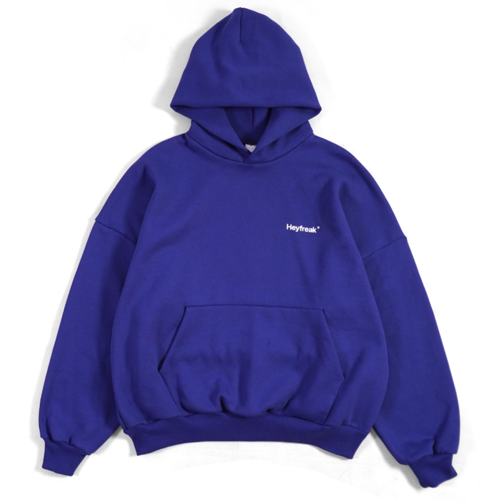 Heyfreak Hoodie Boxy Basic Logo Blue V1 | Shopee Malaysia