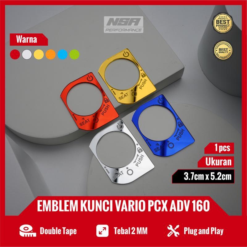 NSA EMBLEM KEYLES ACRYLIC CONTACT KEY PCX ADV VARIO SCOOPY COVER ...