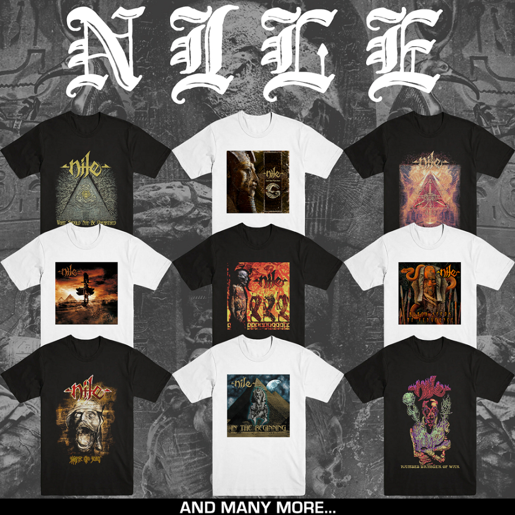 Nile | Band T-SHIRT | Technical DEATH METAL | Merchandise | Shopee Malaysia