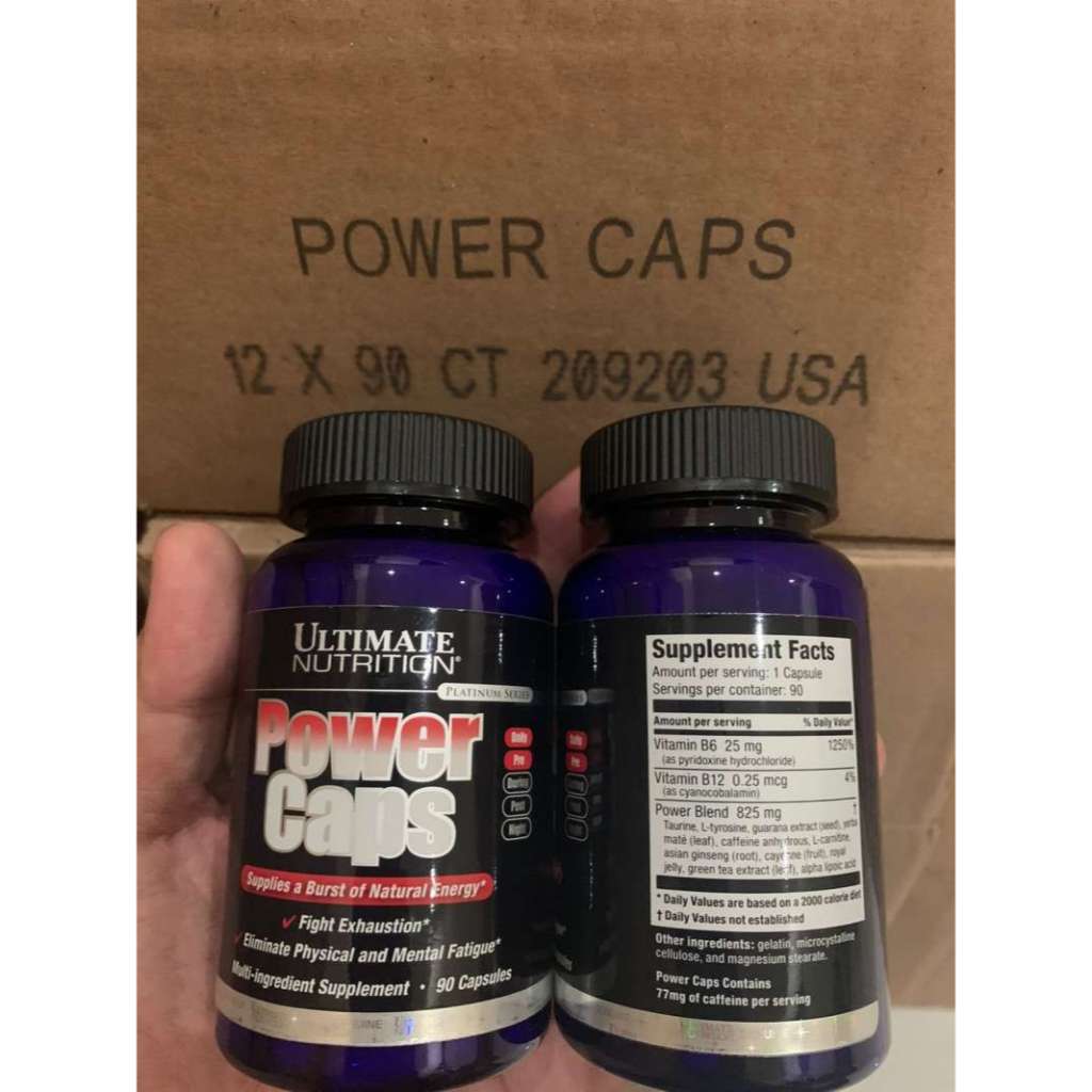 Ultimate Nutrition Power Caps Powercaps Contents 90 Caps | Shopee Malaysia