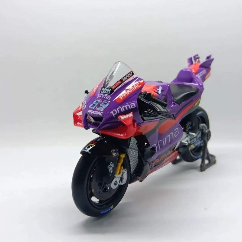 Maisto MotoGP 1/18 Custom Ducati Prima Pramac Team 2024 Jorge Martin 89 ...