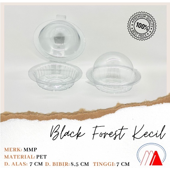 [CONTENTS 50] mini tart cake mica small black forest cake tray/ clear ...