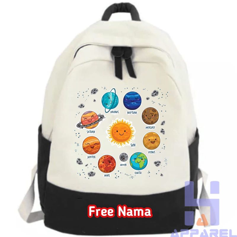 Solar System PLANET SPACE Kids Backpack | Shopee Malaysia