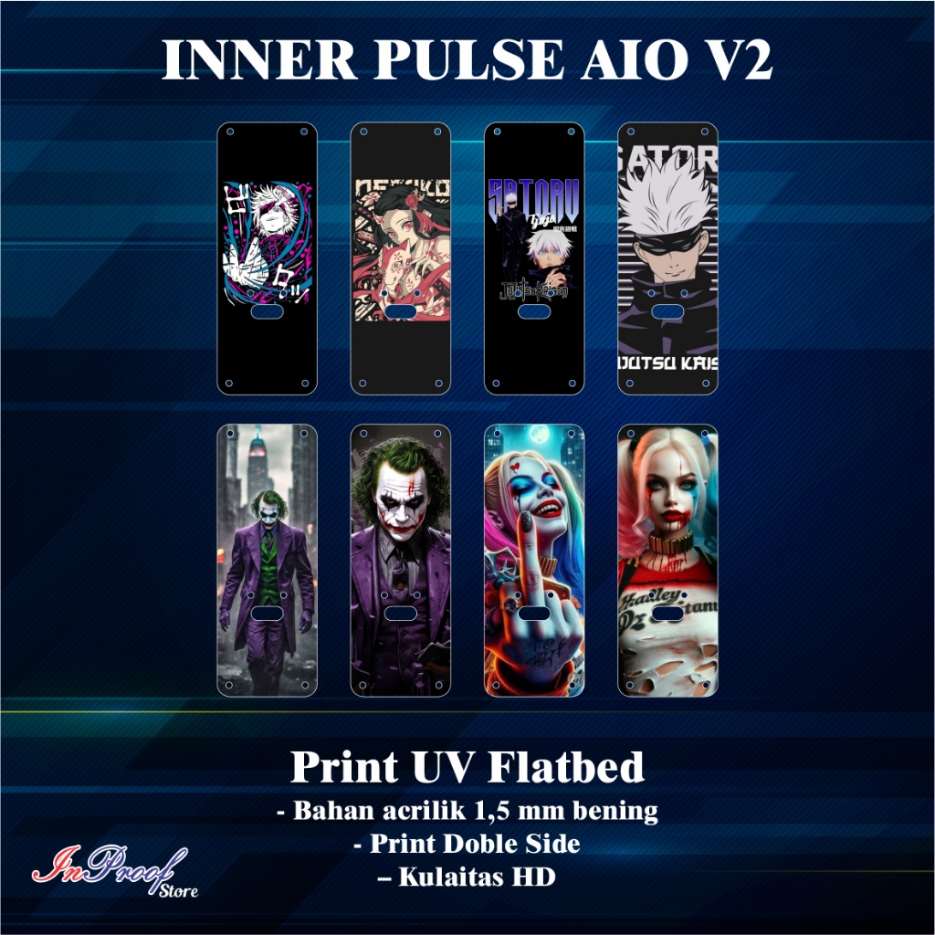 Inner Pulse V2 Print UV Custom | Shopee Malaysia