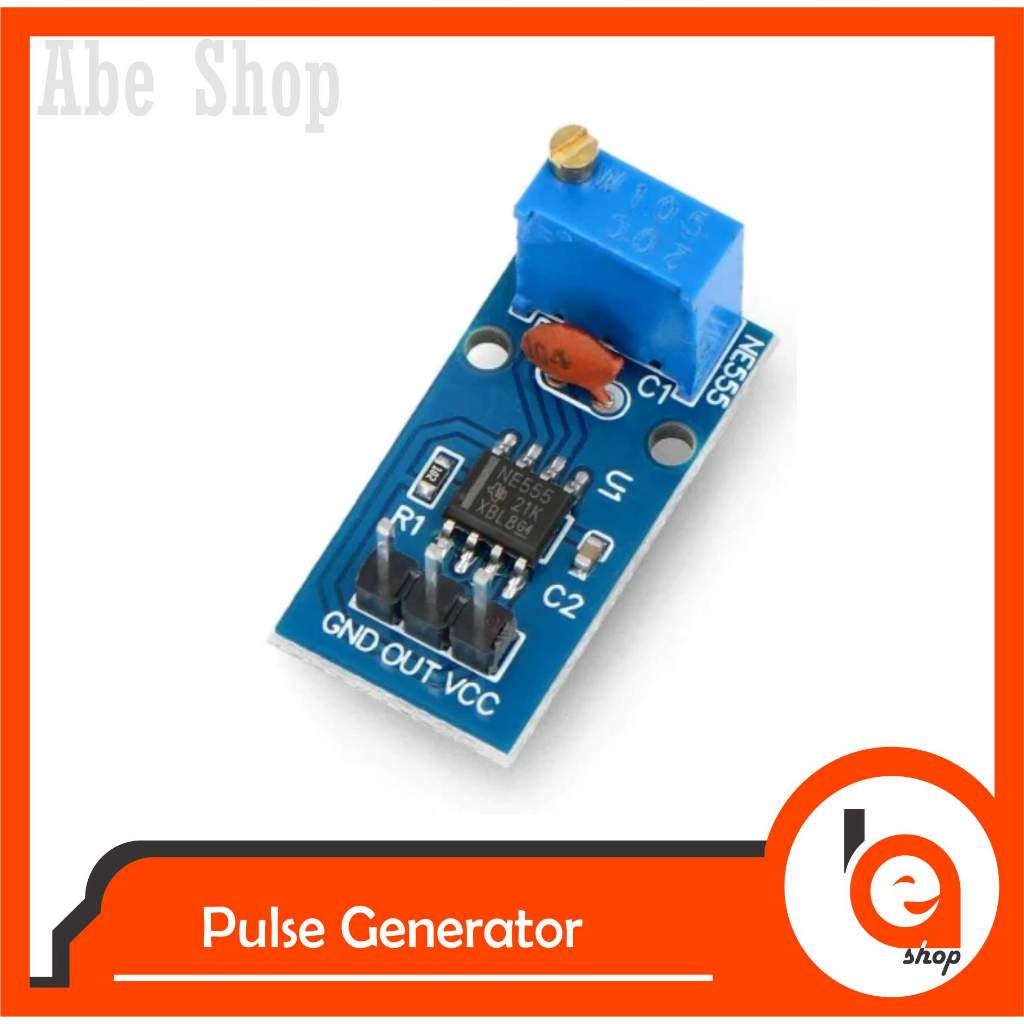 Pulse Generator Square Wave Frequency Duty Cycle NE 555 Blue NE555 ...