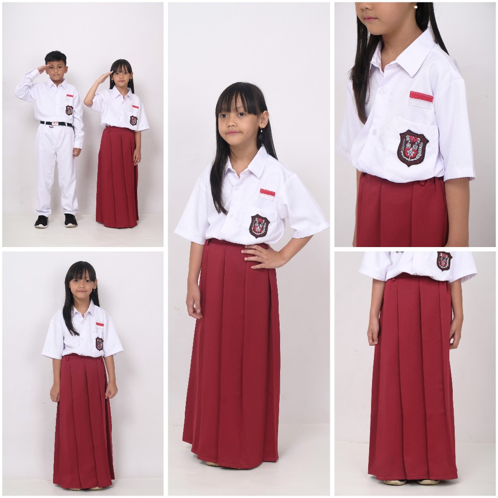 MERAH SCHOOL UNIFORM SKIRT SD MI SKIRT REMPEL PLEASED TIRE RED RUBBER ...