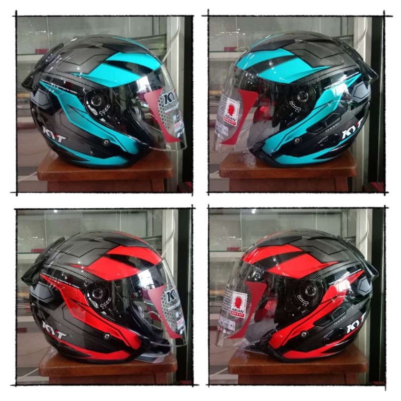 Kyt GALAXY FLAT R ASYMMETRIC HELMET ORIGINAL 100% KYT | Shopee Malaysia