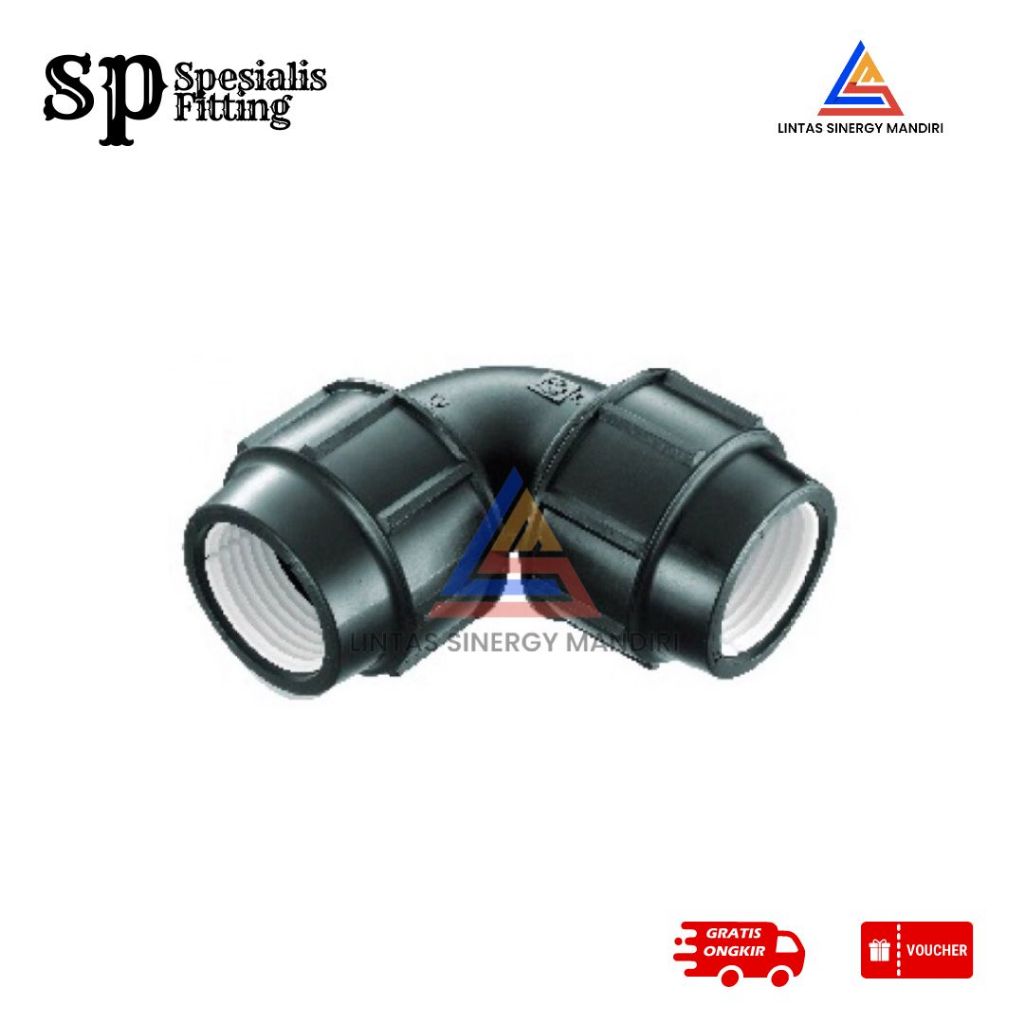 Hdpe Compression Elbow connection / knee 1-1/2" (50MM) | Shopee Malaysia