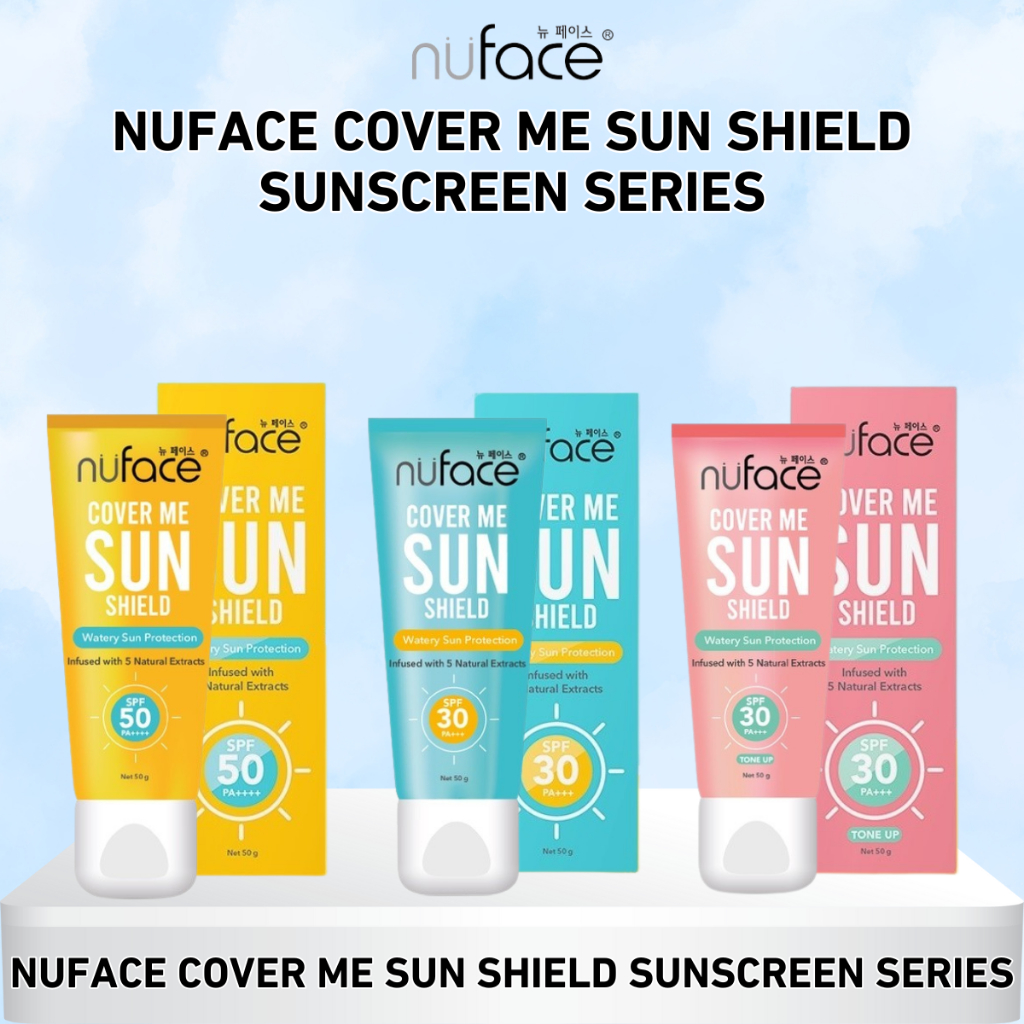 NUFACE Sunscreen series | Nuface spf 30 sunscreen | Nuface spf 50 ...