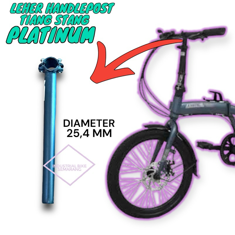 ((Neck Handlepost)) Folding Bike Handlebar Pole Holder 25.4 MM Seli ...