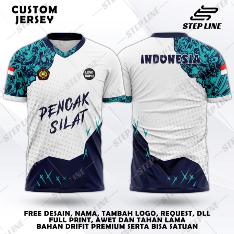 New Custom Pencak Silat Jersey t-shirt, Free Design, Add Name, Logo ...