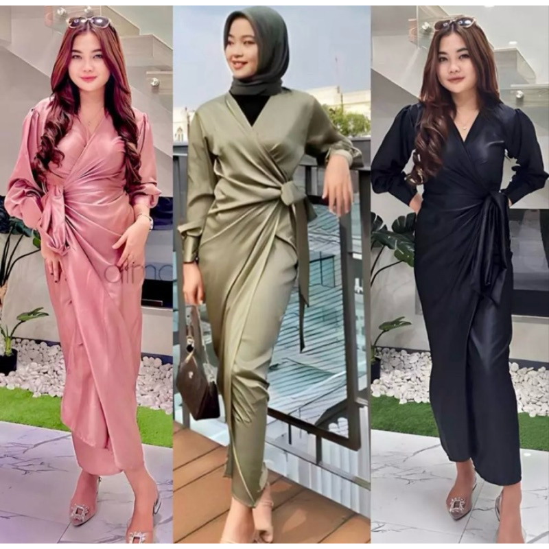 Satin silk Dress Brocade Wrapped Robe/Satin Wrapped Robe/Latest Robe ...