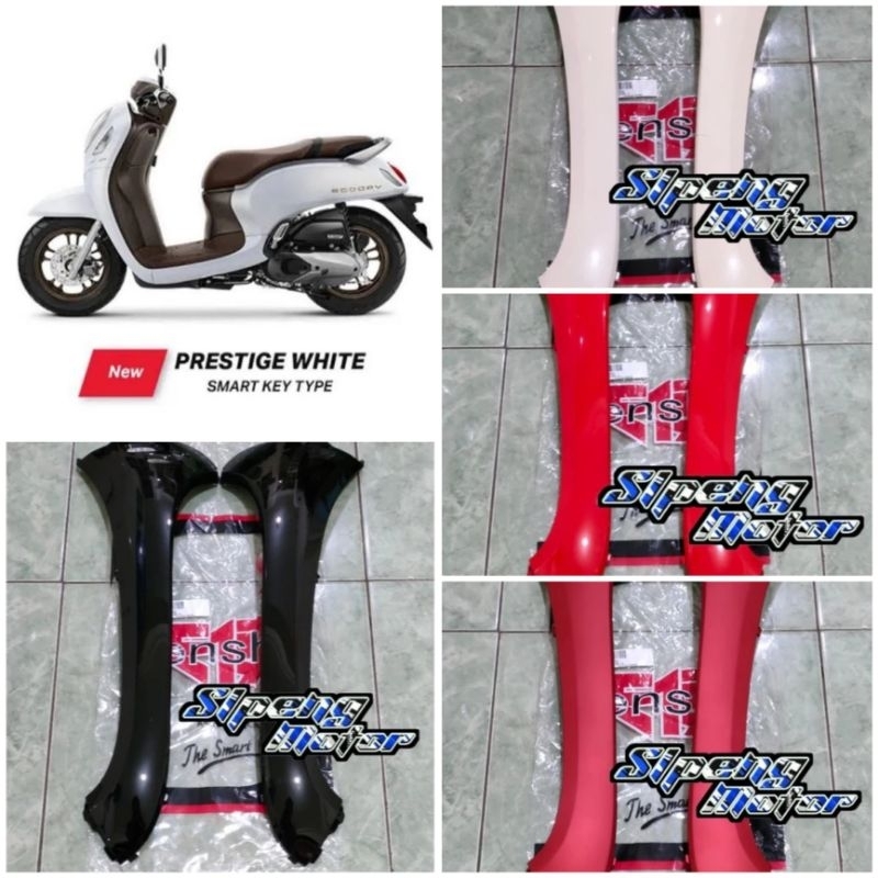 HITAM MERAH Front WING RIGHT LEFT SIDE HONDA NEW SCOOPY FI LED ESP ...
