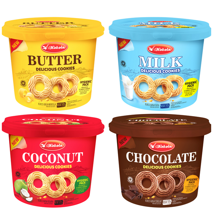 Kokola DELICIOUS COOKIES CHOCOLATE/COCONUT 320 GR | Shopee Malaysia