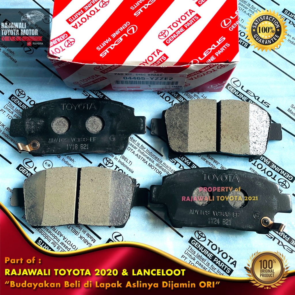 Front Brake Pads Altis & Vios Gen1 2001-2006 New Original Genuine ...