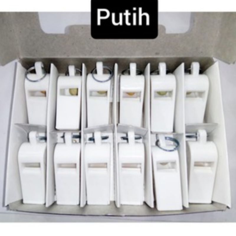 PUTIH White Security Guard Security Whistle Per box contains 12 pieces ...
