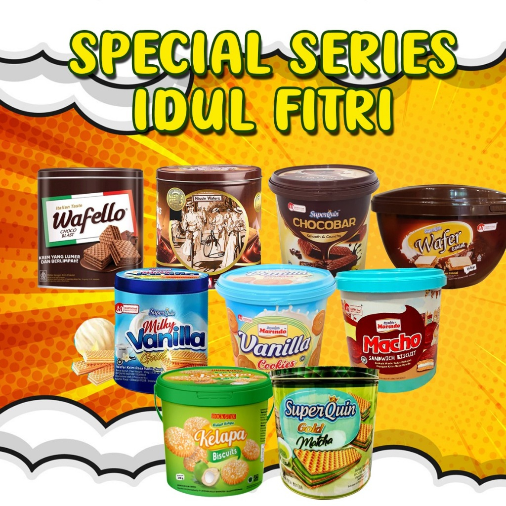 {SPECIAL Series EID FITRI} WAFER BUCKET || Bucket BISCUITS || Canned ...