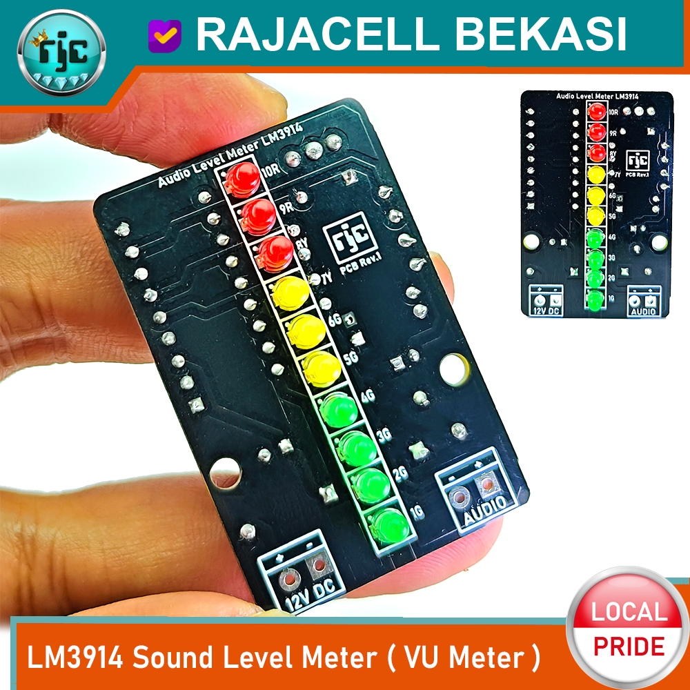Digital VU Meter Mono 10 Led Audio Level Meter Display Sound Analyzer ...