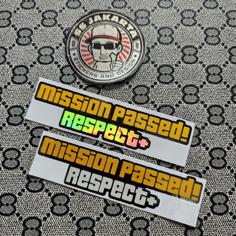 Sticker Mission Passed Respect Cutting | Shopee Malaysia