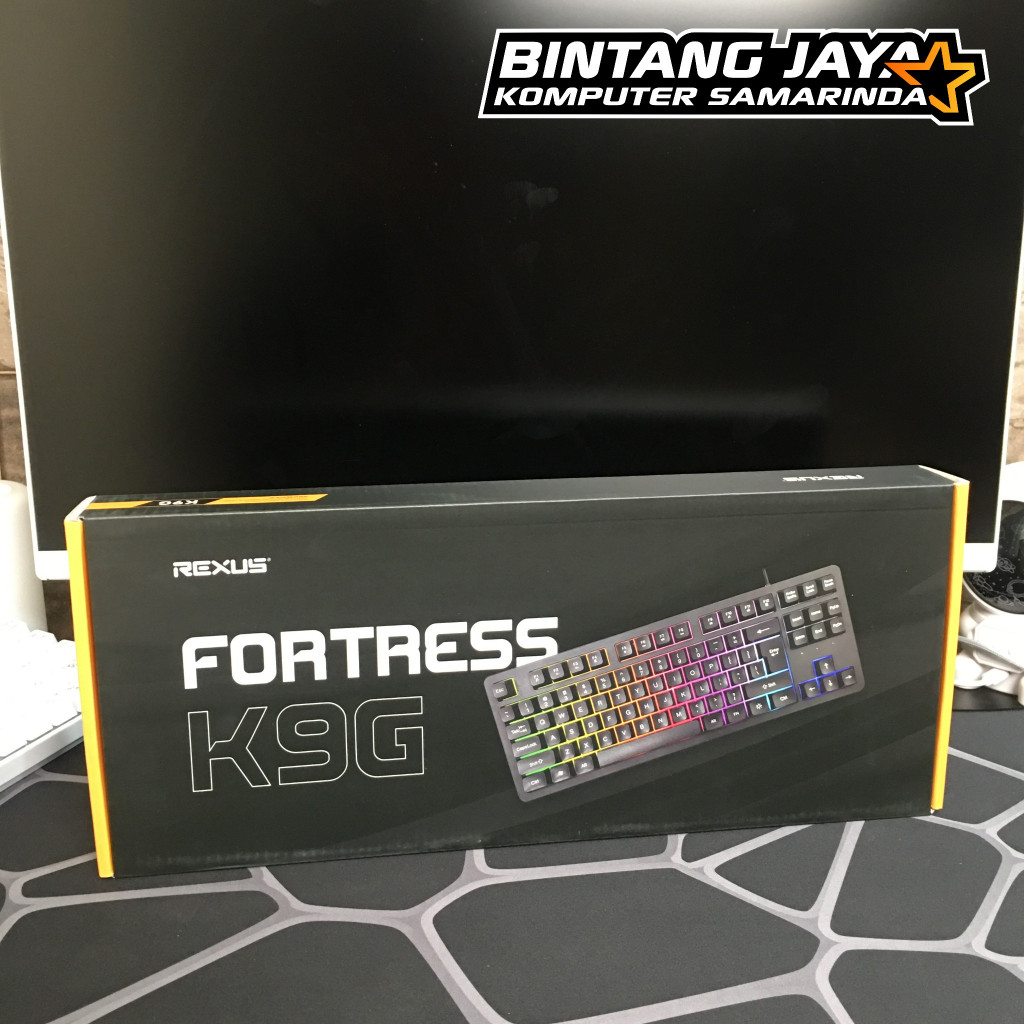 Rexus Fortress K9G RGB Wired Gaming Keyboard - Black | Shopee Malaysia