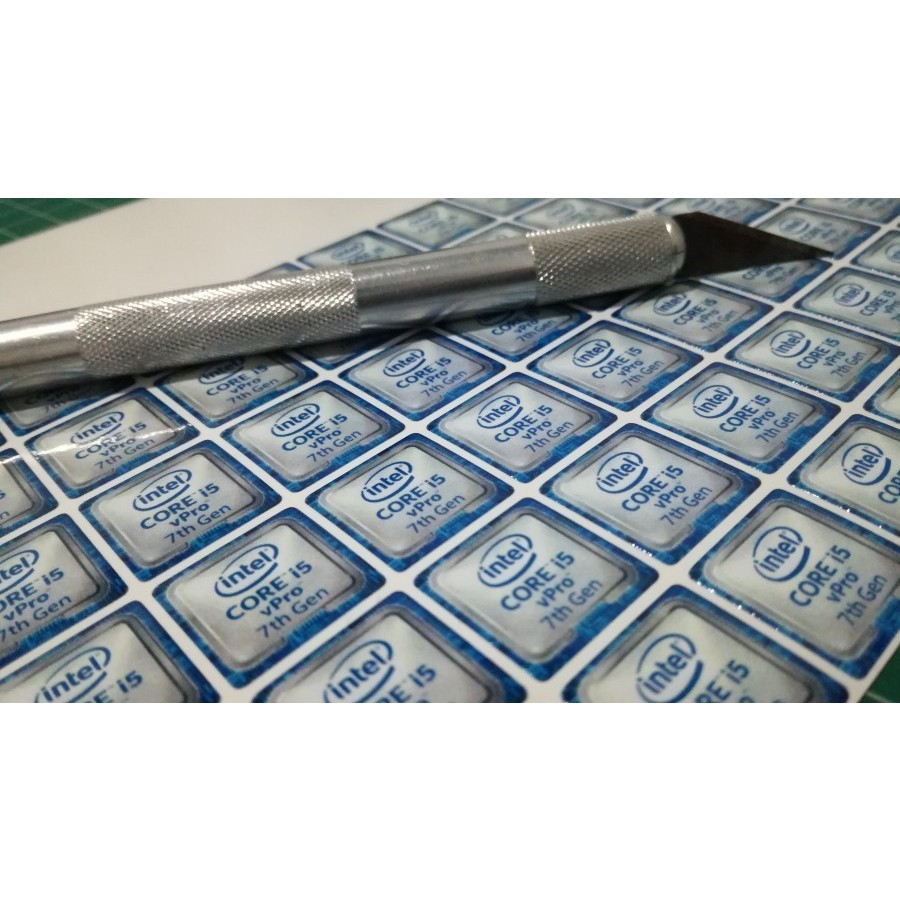 Sticker Intel Core i5 Gen3 Gen4 V Pro Gen6 Gen7 Vpro Gen9 Gen10 Gen11 ...