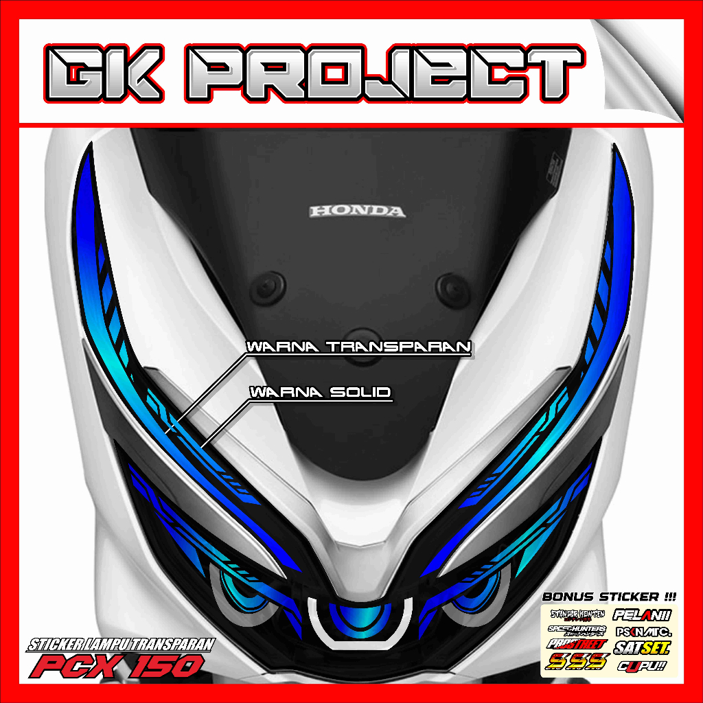 Pcx 150 Lamp Sticker | Honda PCX 150 New Motorcycle Eyebrow Light ...